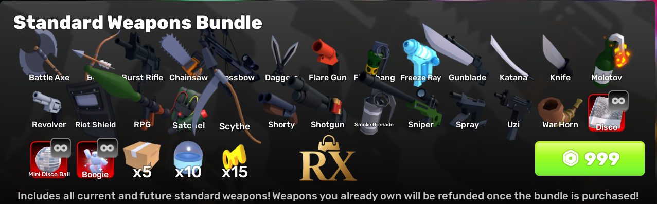 Standard Weapons Bundle – RxStore